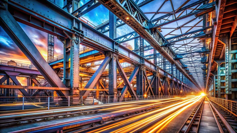 Dynamic Long Exposure Capture of a Blurred Construction Site Metal ...