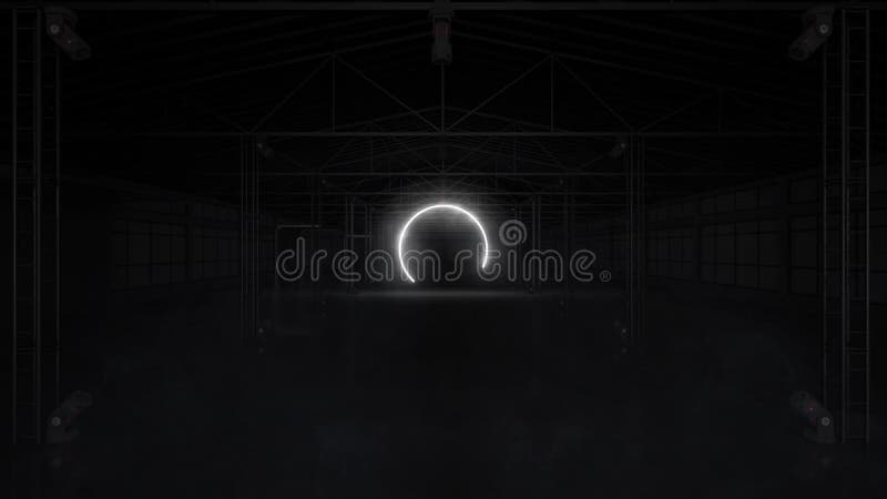 Dynamic Loop of Electrifying NeonTak, Pulsates with the Glow of White ...