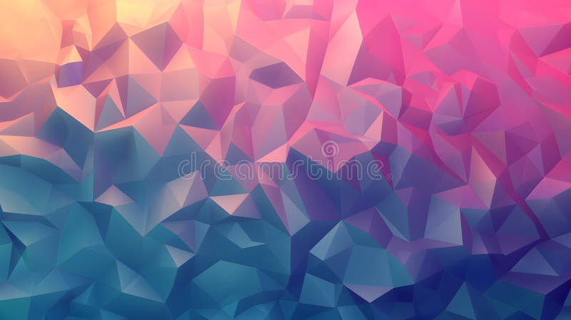 Abstract Geometric Low Poly Background with Vibrant Gradient Colors ...