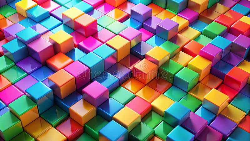 Dynamic Low Poly Cube Animation Vibrant Geometric Shapes for Engaging ...