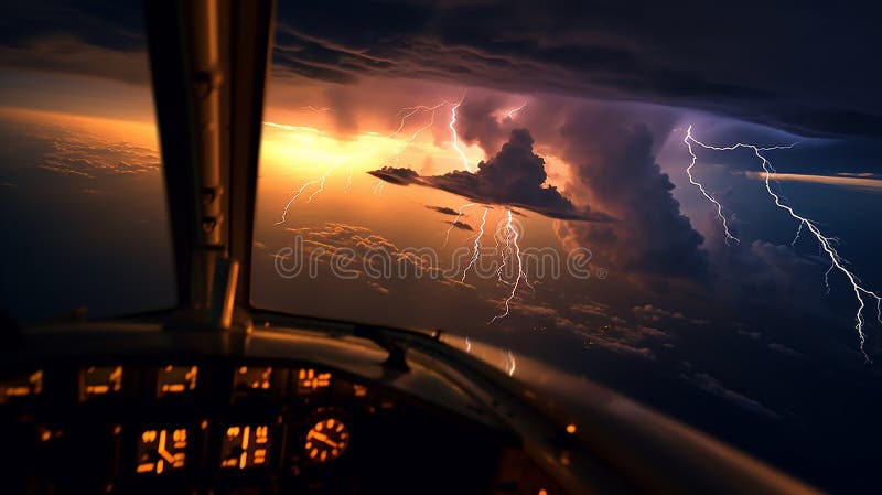 The Dynamic and Luminous Nature of a Lightning Bolt. Generative AI ...