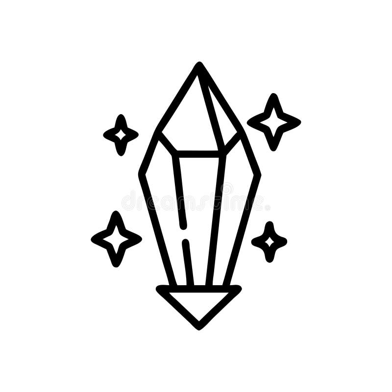 Dynamic Magic Crystal Icon for Adventures Stock Vector - Illustration ...