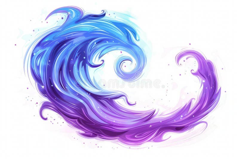 Dynamic Magical Whirlwind, Representing a Powerful Enchantment Spell ...