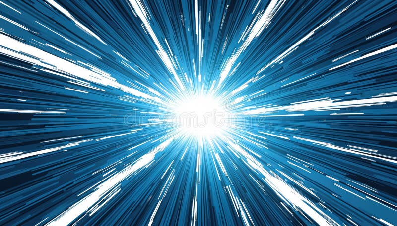 Dynamic Manga Anime Style Comic Speed Lines Radiate from Center ...