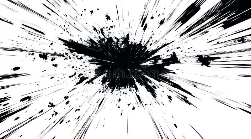 The Dynamic Manga Motion Burst Effect Showcases Vibrant Energy and ...