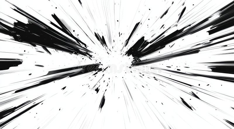 A Dynamic Manga Motion Burst Effect Showcasing Vivid Actioninspired ...