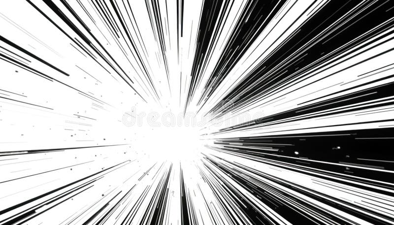 Abstract Illustration of High-Energy Action Graphics with Speed Lines ...