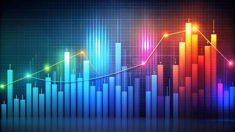 Dynamic Market Pulse: a Symphony of Colors in a Bar Chart AI Generated ...