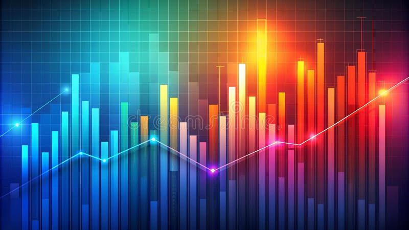 Dynamic Market Pulse: a Symphony of Colors in a Bar Chart AI Generated ...