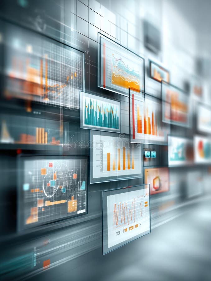 Dynamic Marketing Dashboard Displays Analytics Trends and Insights in a Modern Digital ...