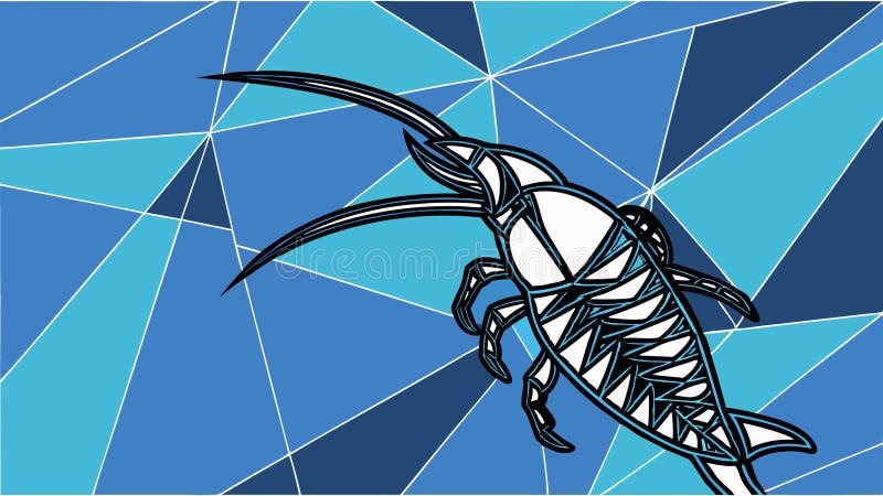 Dynamic Marlin or Swordfish with Geometric Patterns, Vector Design ...
