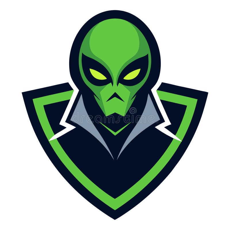 Alien Invader mascot logo stock vector. Illustration of intelligence ...