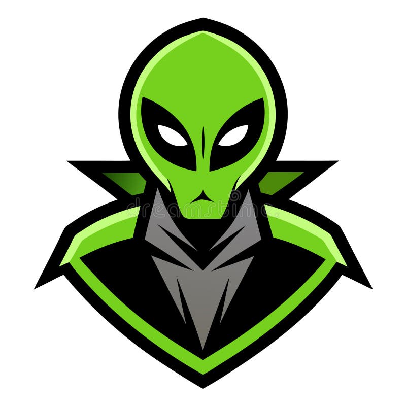 Alien Invader mascot logo stock vector. Illustration of ...