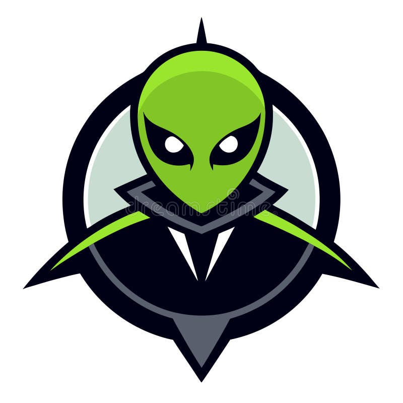 Alien Invader mascot logo stock vector. Illustration of eyes - 365682636