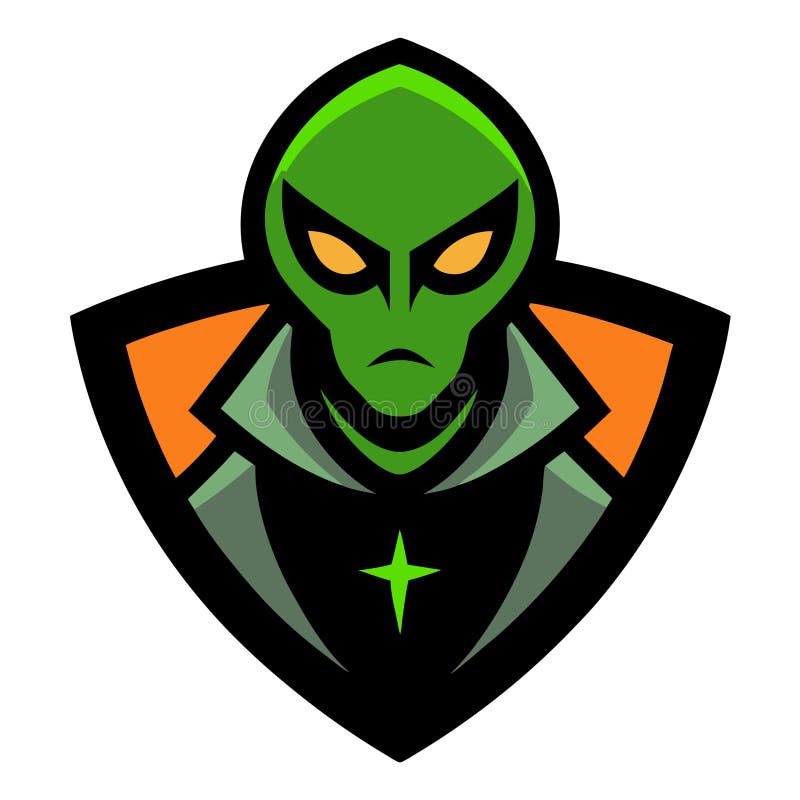 Alien Invader mascot logo stock vector. Illustration of eyeball - 365682653