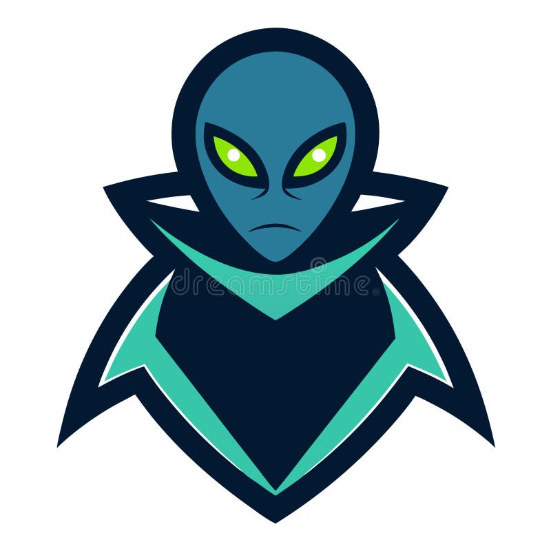 Alien Invader mascot logo stock vector. Illustration of logo - 365682671