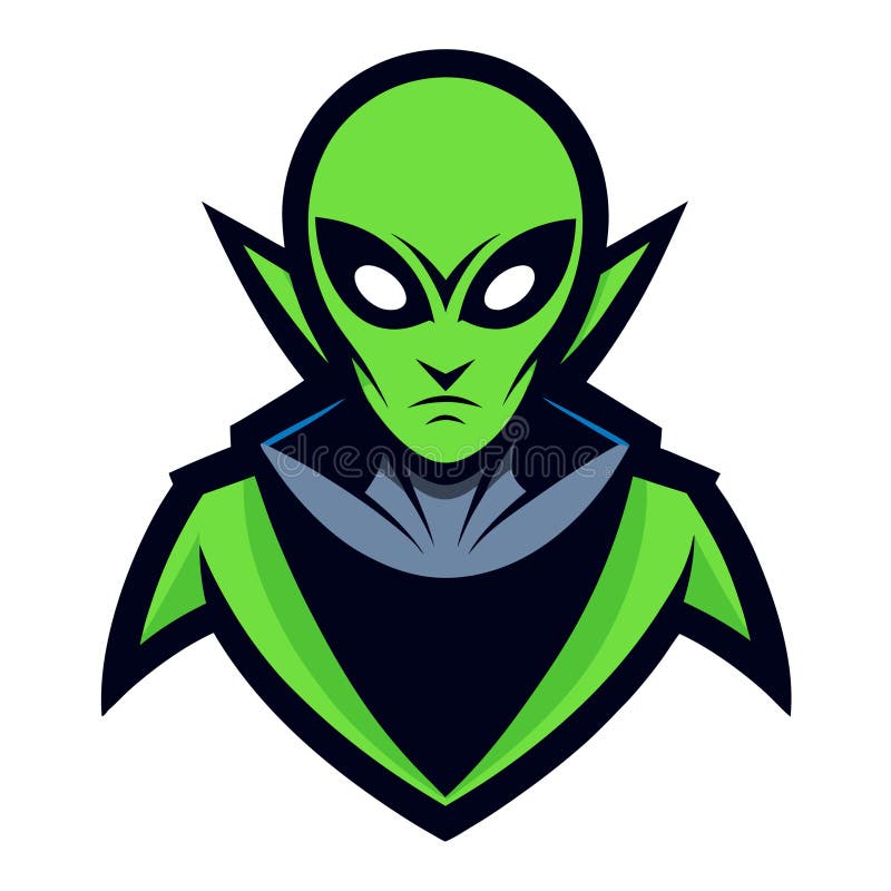 Alien Invader mascot logo stock vector. Illustration of futuristic ...
