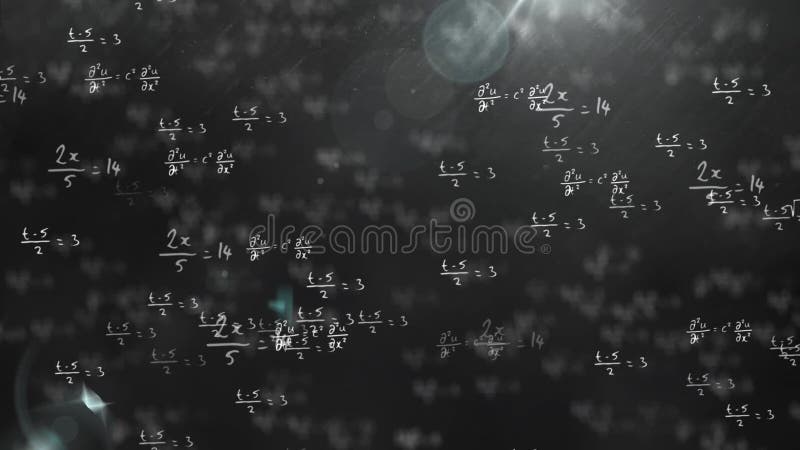 Dynamic Math Equations on Blackboard Stock Footage - Video of learning ...