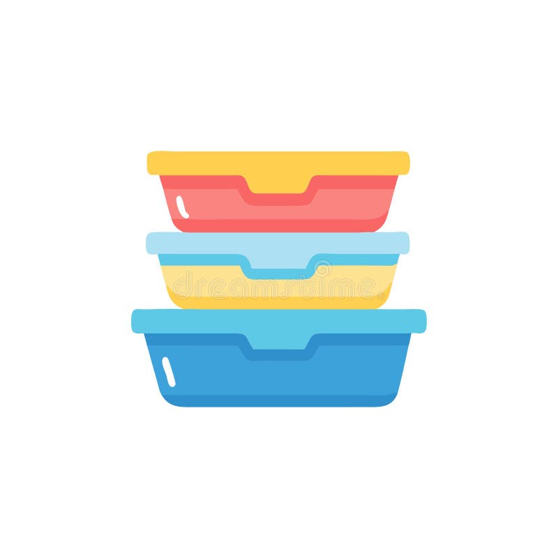 Dynamic Meal Prep Container Icon Stock Illustration - Illustration of ...