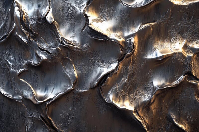 Dynamic Metal Relief with Intricate Textures Capturing Fluidity and ...