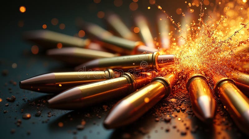 Dynamic Metallic Bullets Exploding in a High-Energy Conceptual Art ...