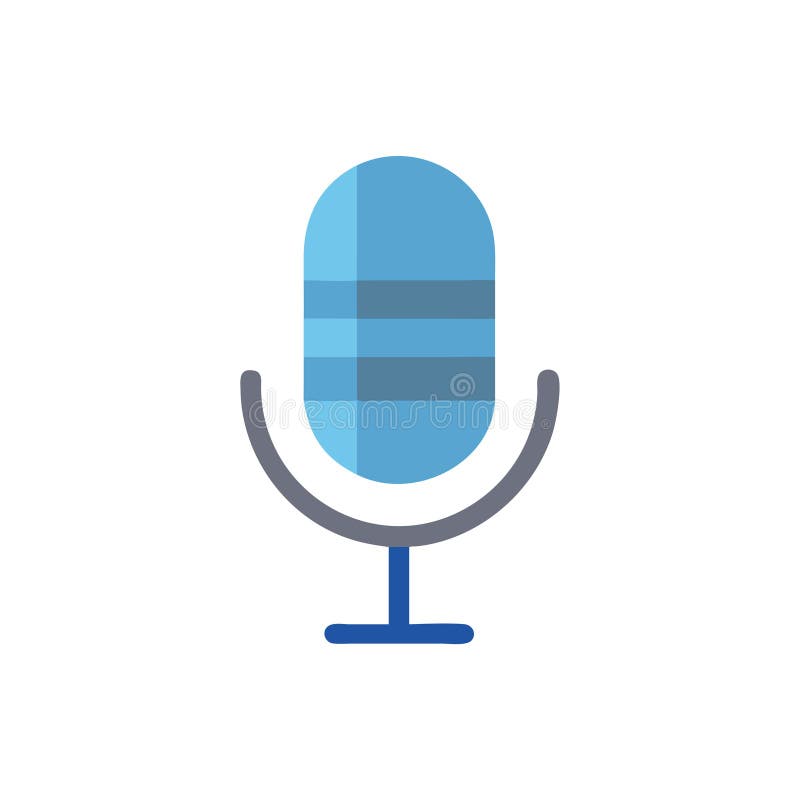 Dynamic Microphone Icon for Performances Stock Photo - Illustration of ...