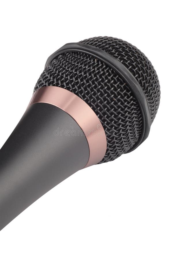 Dynamic Microphone Isolated Stock Image - Image of jazz, mesh: 12232559