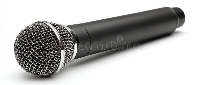 The Dynamic Microphone Resting on a Flat Surface for Audio Recording.AI ...