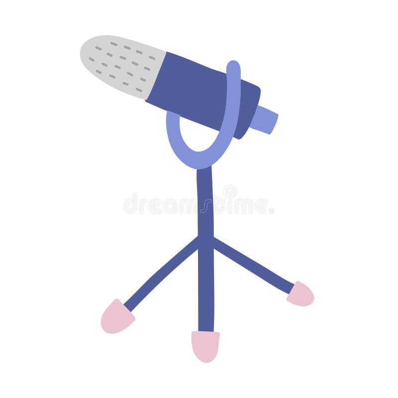 Microphone Stand Sketch Stock Illustrations – 291 Microphone Stand ...