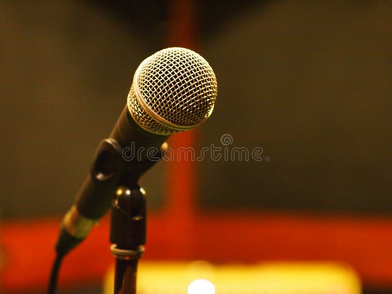 Dynamic Microphone with Standards XLR Wiring in Studio Stock Image ...