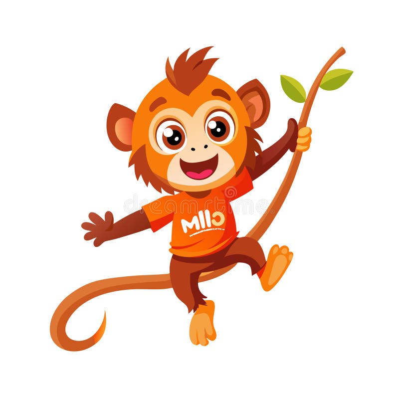 Dynamic Milo the Mischievous Monkey Character Stock Vector ...