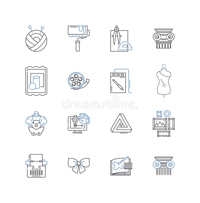 Dynamic Minds Line Icons Collection. Innovation, Creativity ...