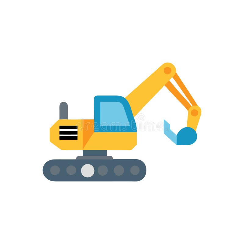 Dynamic Mini Excavator Icon Design Stock Illustration - Illustration of ...