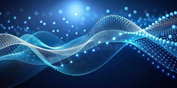 Dynamic Minimalist Network Connection Visualization a 3D Abstract ...