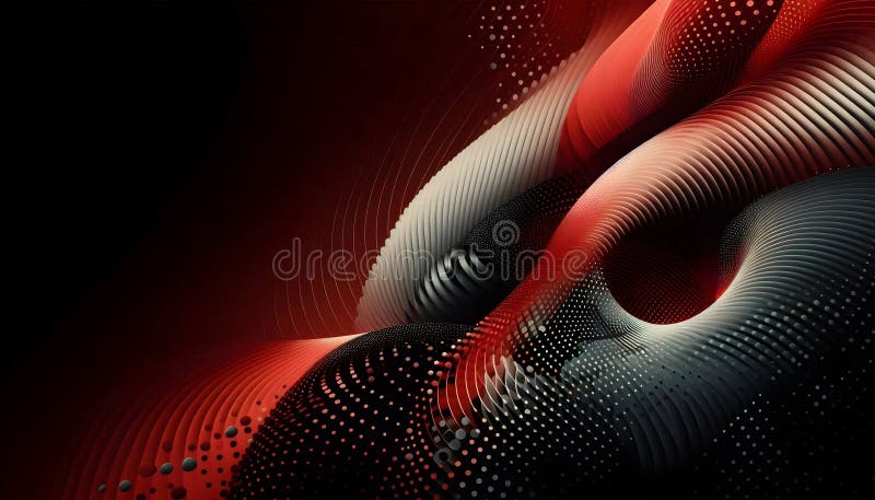Dynamic Modern Abstract Background with Organic Curves and Halftone ...