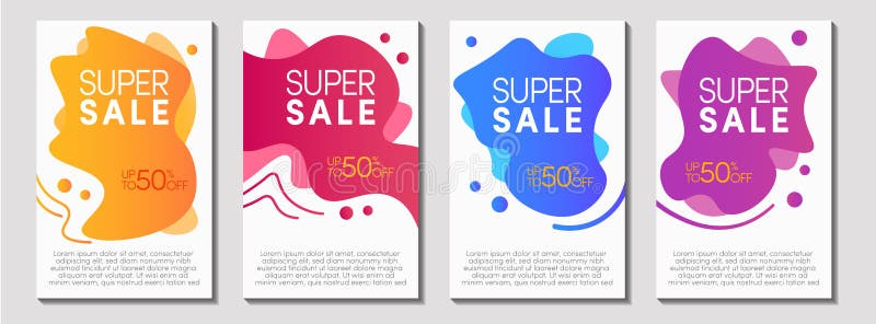 Dynamic Modern Fluid Mobile for Sale Banner, Sale Banner Template ...