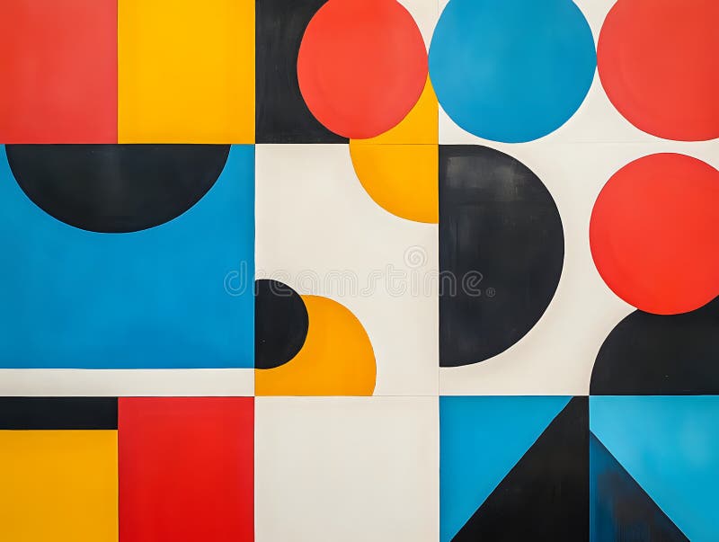 Dynamic Modular Geo Design Featuring Bold Shapes for School Background ...