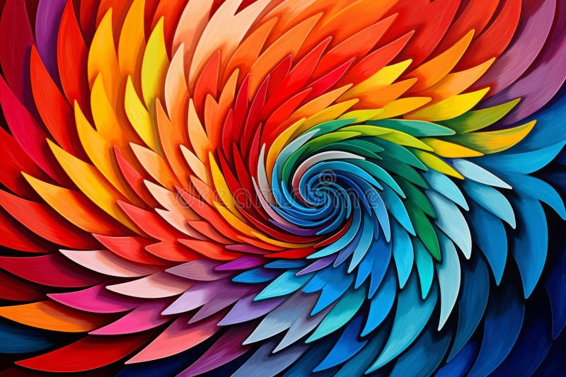 Whirling Patterns of Vibrant Colors Mesmerize As they Spin Outward ...