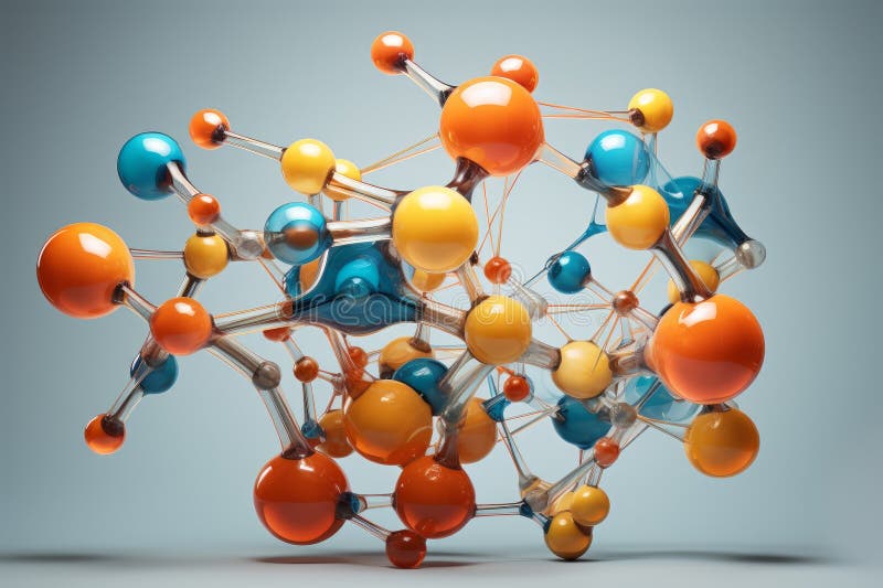 Dynamic Molecular Structure Cell Generate Ai Stock Image Image Of