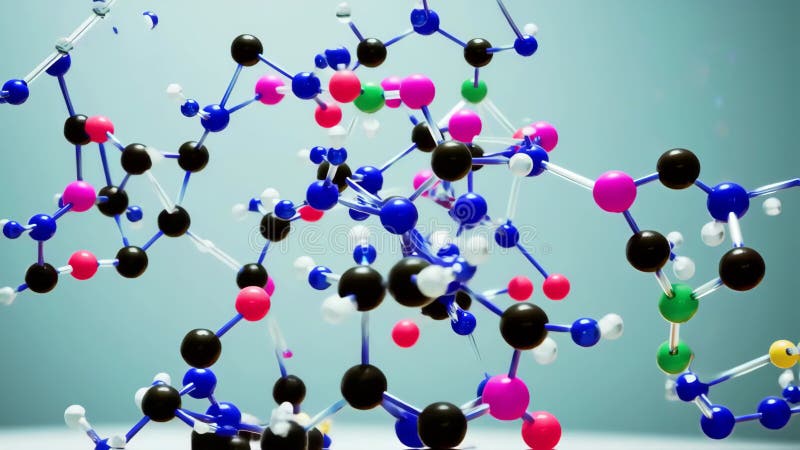 Dynamic Molecular Structures in Motion: Vibrant Chemistry and Molecular Dynamics Stock Footage ...