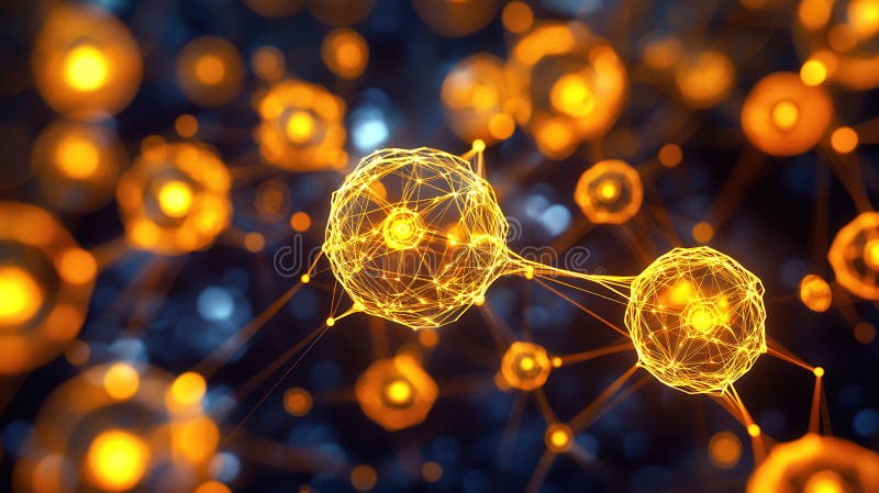 Dynamic Molecular Structures Science Lab Digital Art Abstract ...