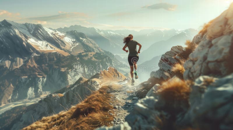 Dynamic Moment Capturing Adrenaline Rush Nature Minimalist Style Stock ...