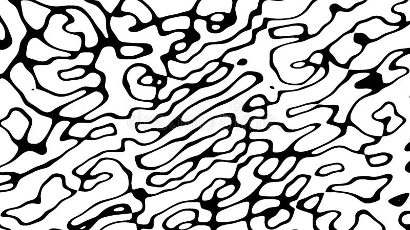 Dynamic Monochrome Wave Drawing - Captivating Zigzag Lines with ...