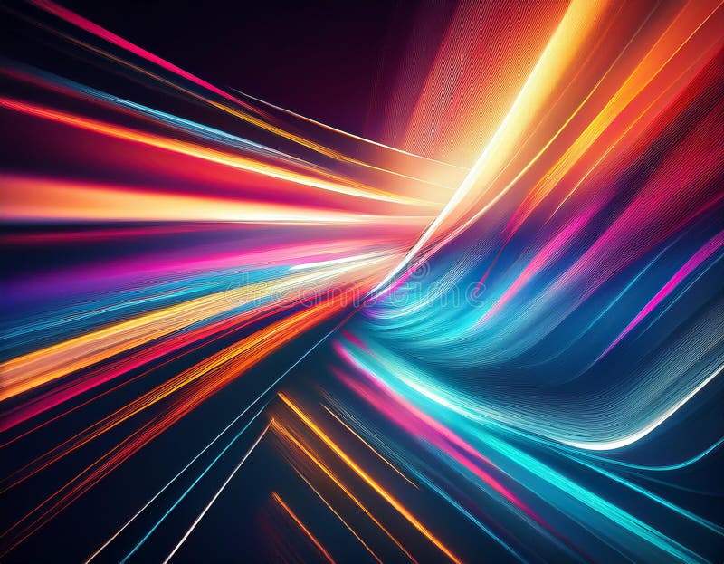 Dynamic Motion Blur Abstract Vibrant and Colorful Background Capturing ...