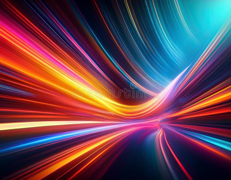 Dynamic Motion Blur Abstract Vibrant and Colorful Background Capturing ...