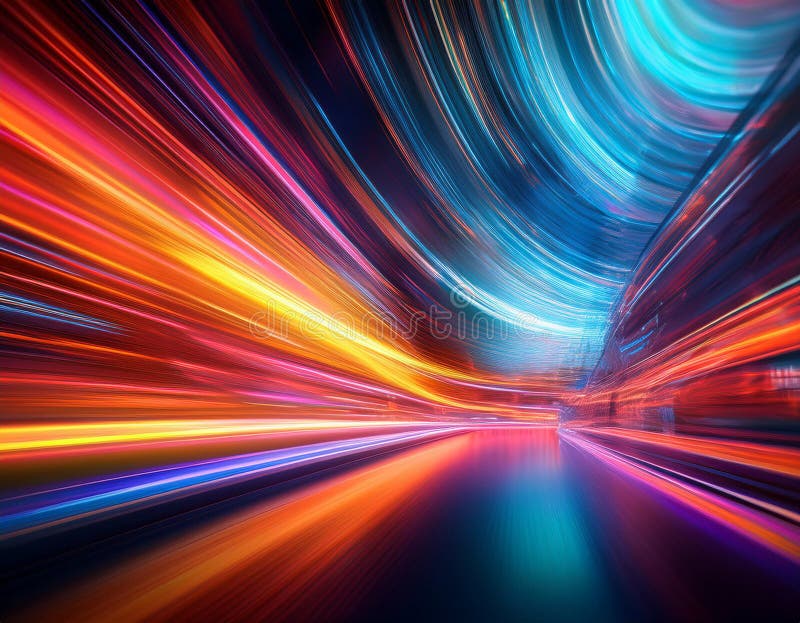 Dynamic Motion Blur Abstract Vibrant and Colorful Background Capturing ...