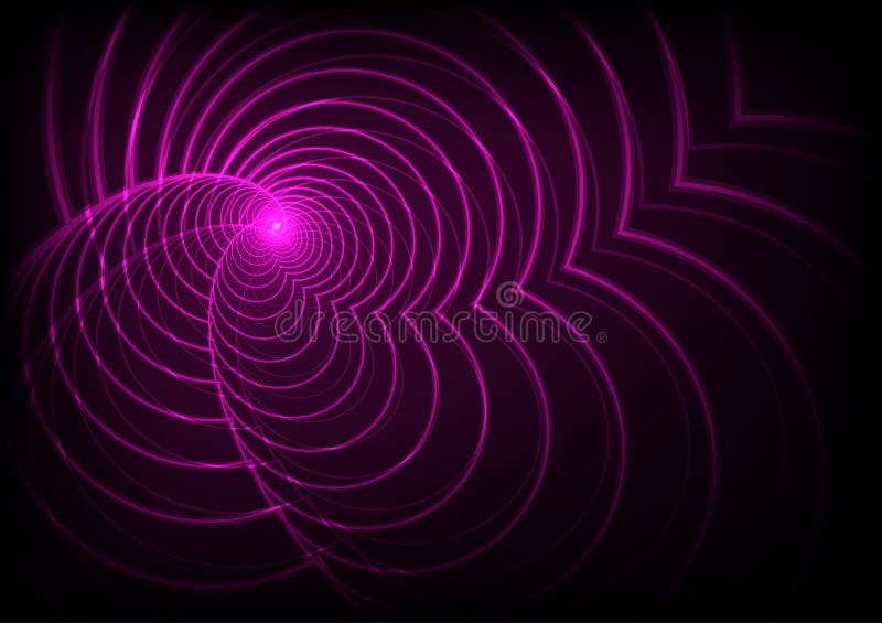 Abstract Twirl Votex Curve Motion Pink Wave Background Stock Vector ...