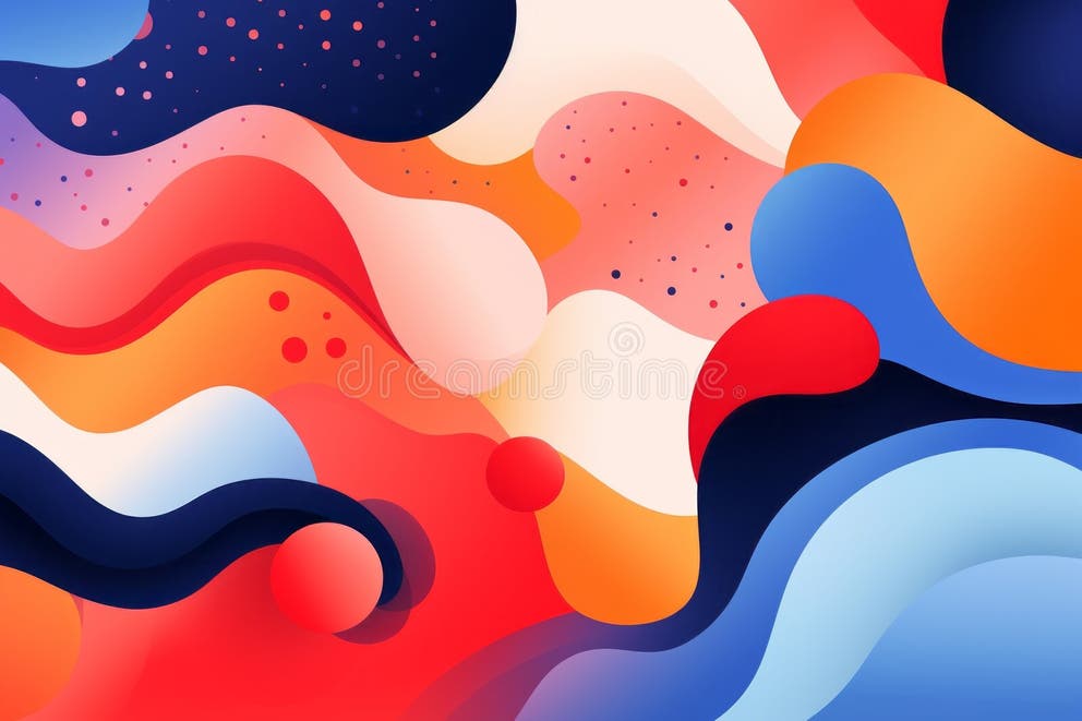 Dynamic Motion Graphics Background Stock Illustration - Illustration of ...