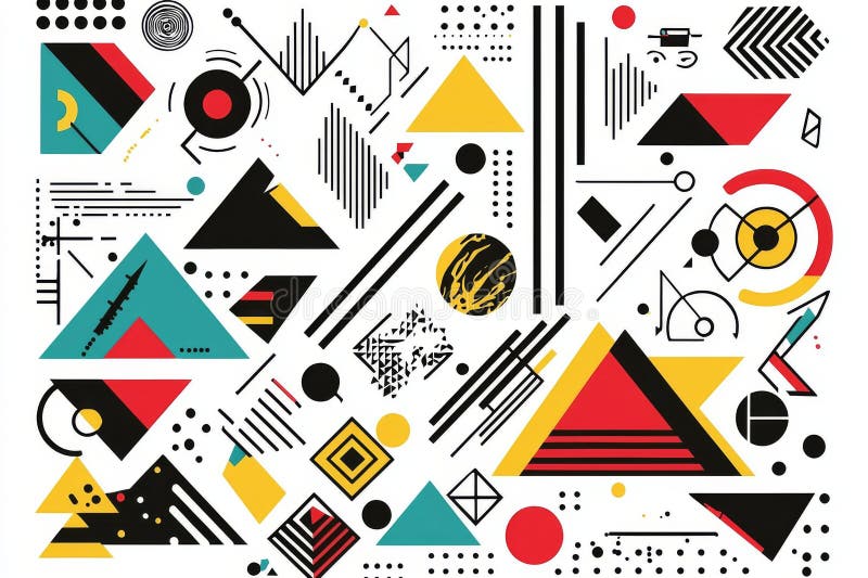 A Dynamic Motion Graphics Project with Vibrant Shapes and Colors Set ...