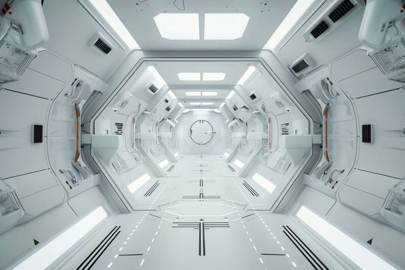 Dynamic Motion Graphics Video Showcases Interior of Moving Spaceship ...